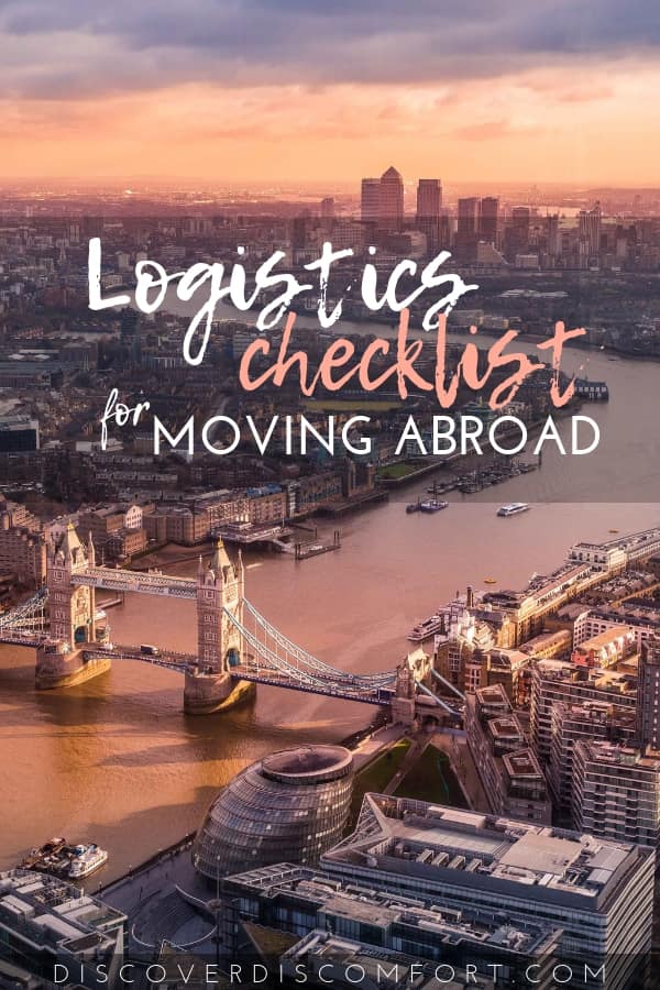 Logistics Checklist for Moving To Another Country | Discover Discomfort
